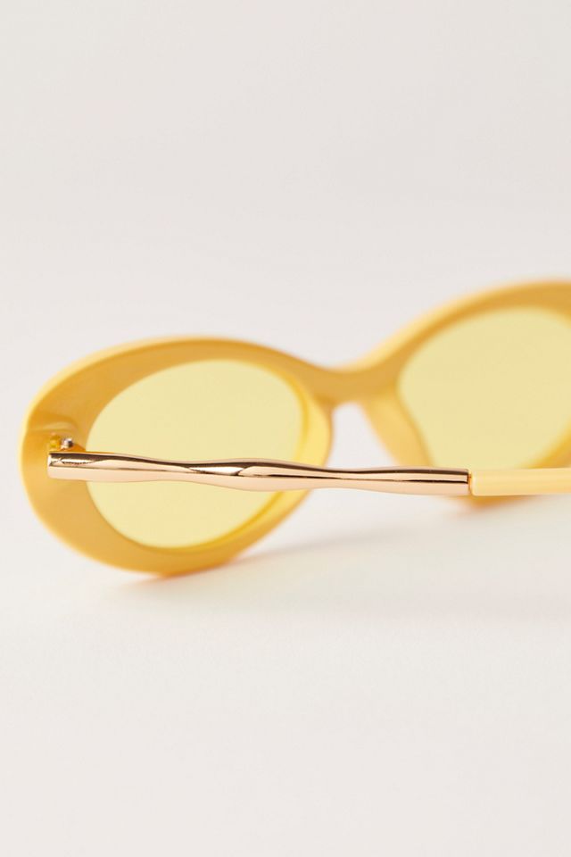 Ella Slim Oval Sunglasses | Free People