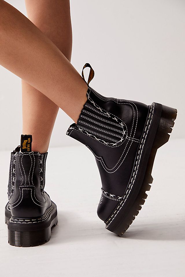 Dr. Martens 2976 Quad Gothic Americana Platform Chelsea Boots | Free People Dr. Martens 2976 Quad Gothic Americana Platform Chelsea Boots | Free People