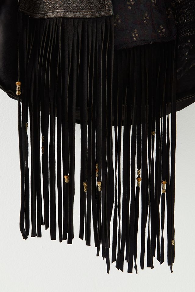 Yazmine Embellished Fringe Bag | Free People