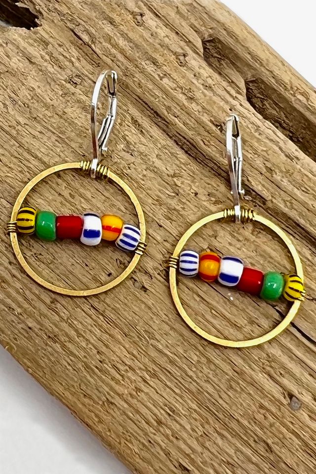 Nancy Melet Happy Hoops Earrings | Free People