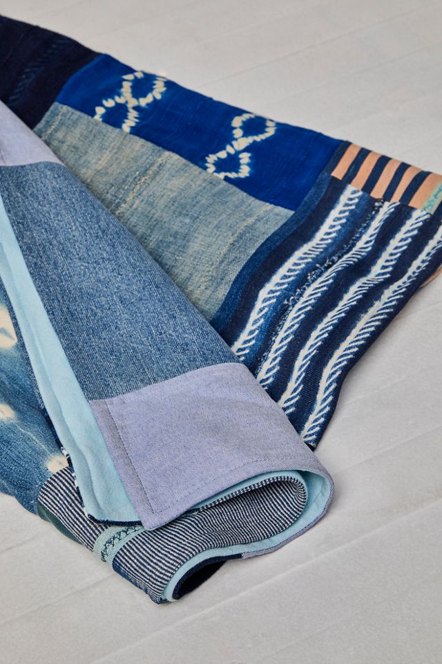 Tricia Fix Indigo Patchwork Throw | Free People