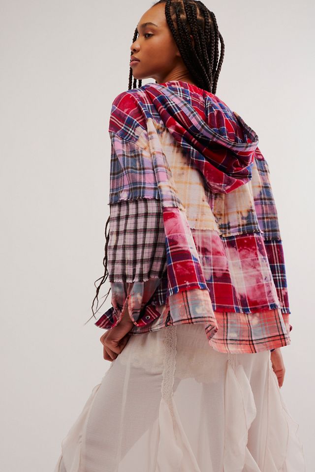 FP x OneTeaspoon Split Flannel Hooded Top | Free People