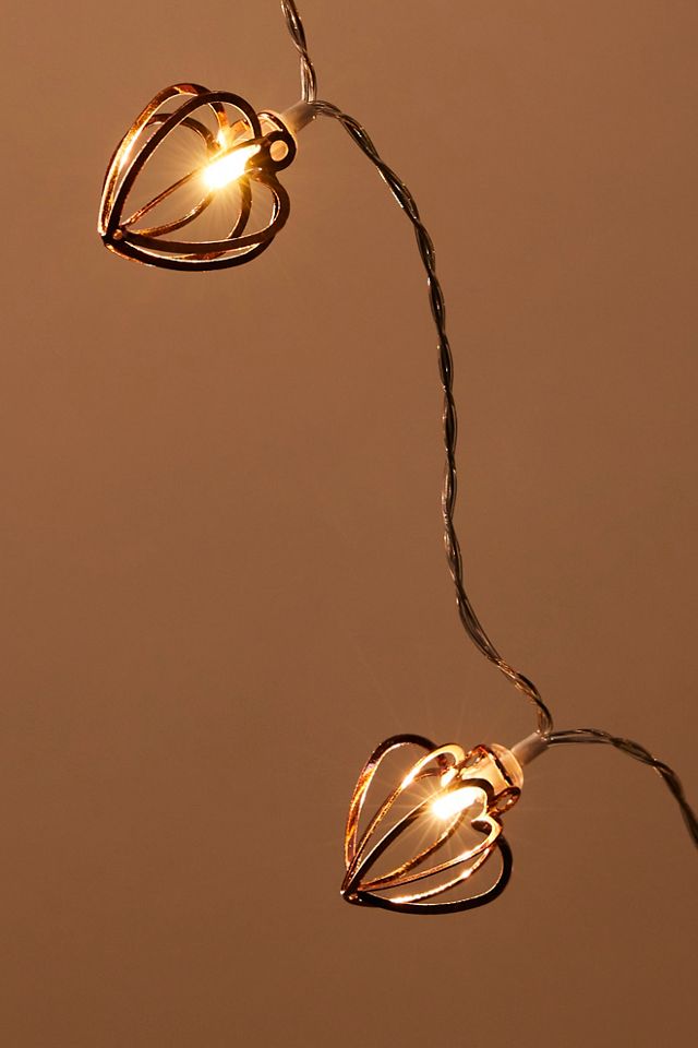 Ariana Ost Metal Heart Battery Lights | Free People