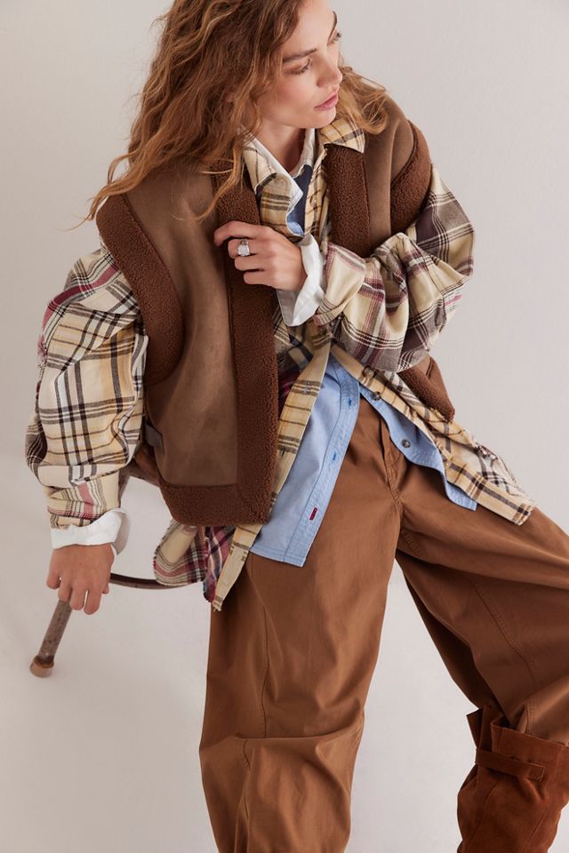 We The Free Patched Up Plaid Shirt | Free People