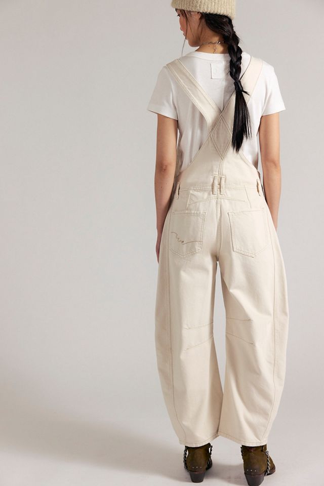 We The Free Good Luck Barrel Overalls | Denim Overalls | Free People