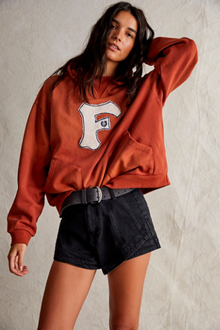 Found Faded F Hoodie | Free People UK
