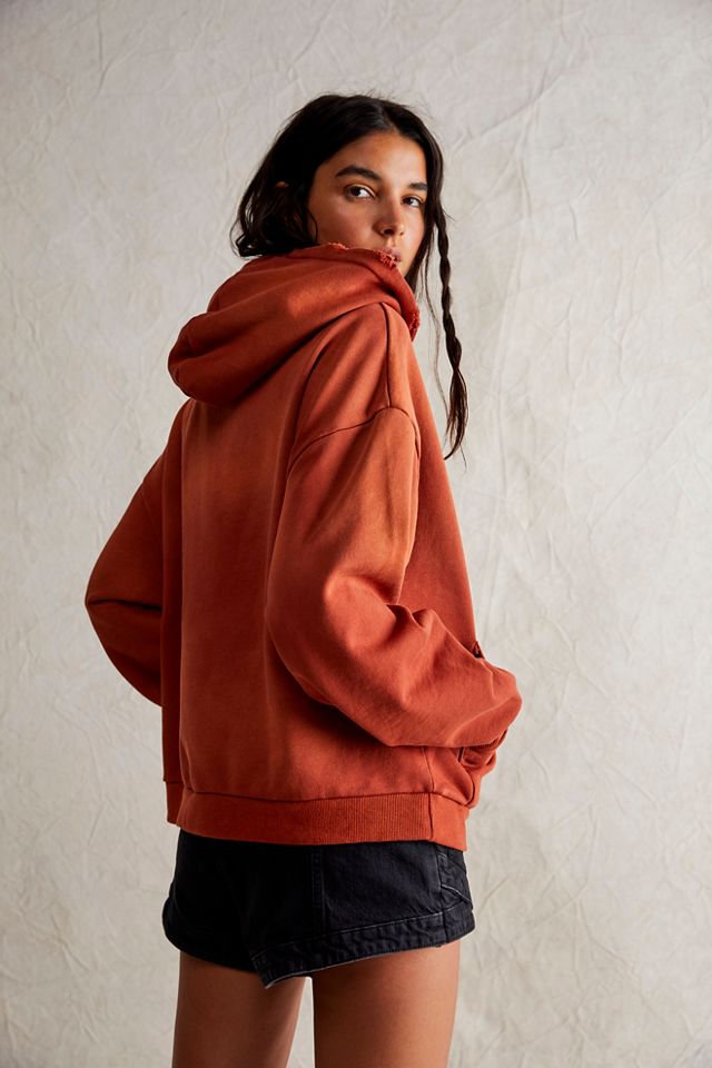 Found Faded F Hoodie | Free People UK