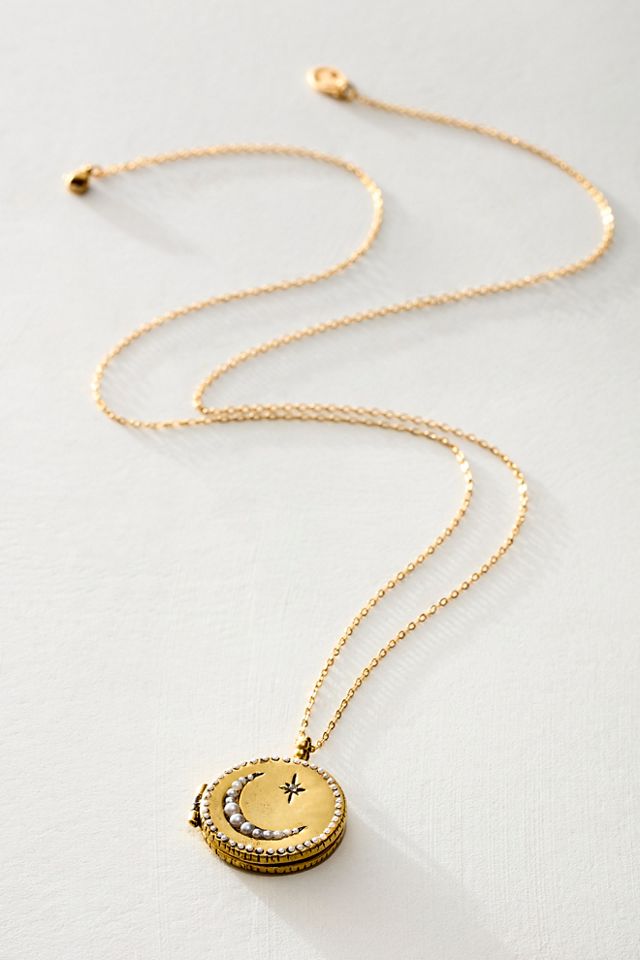 Ariana Ost Moon Locket | Free People
