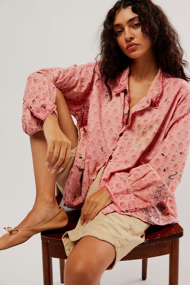 Magnolia Pearl Mixed Button Up | Free People UK