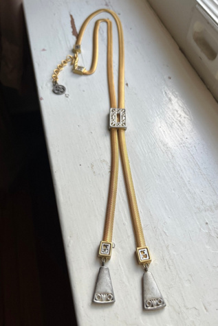 Gold Chain Bolo Style Necklace Selected by Wax Plant | Free People