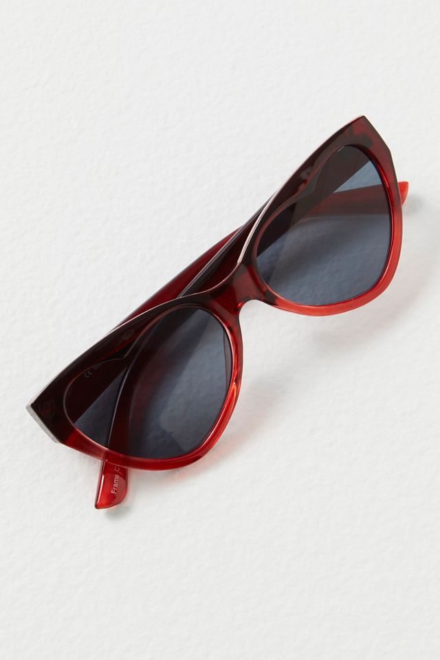 Lore Recycled Heart Cat Eye Sunnies | Free People UK