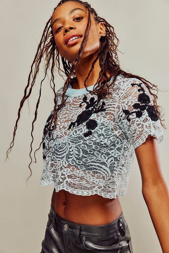 Lace Embroidered Tee | Free People