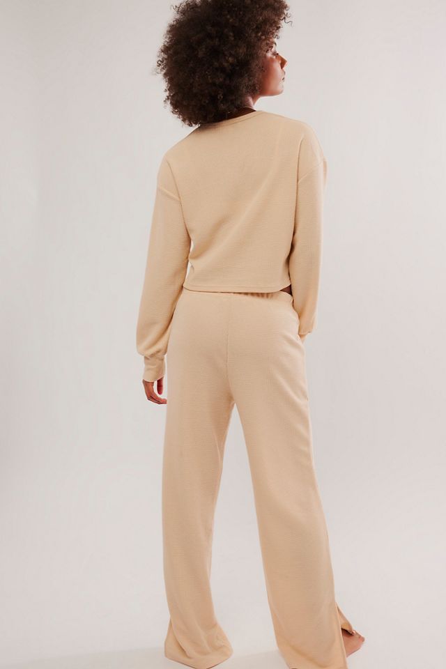 Recycled Waffle Henley Co-Ord | Free People UK