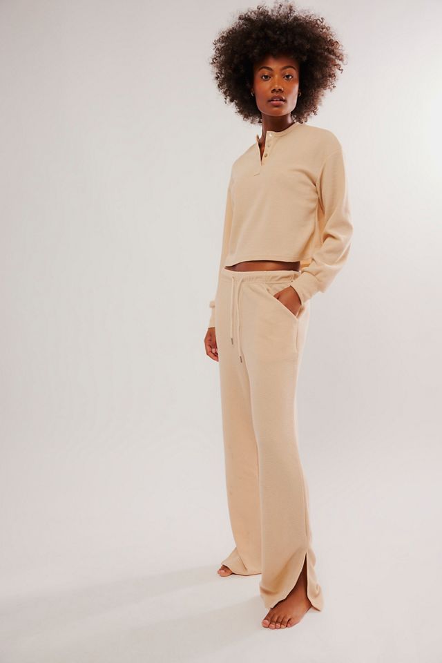 Recycled Waffle Henley Co-Ord | Free People UK