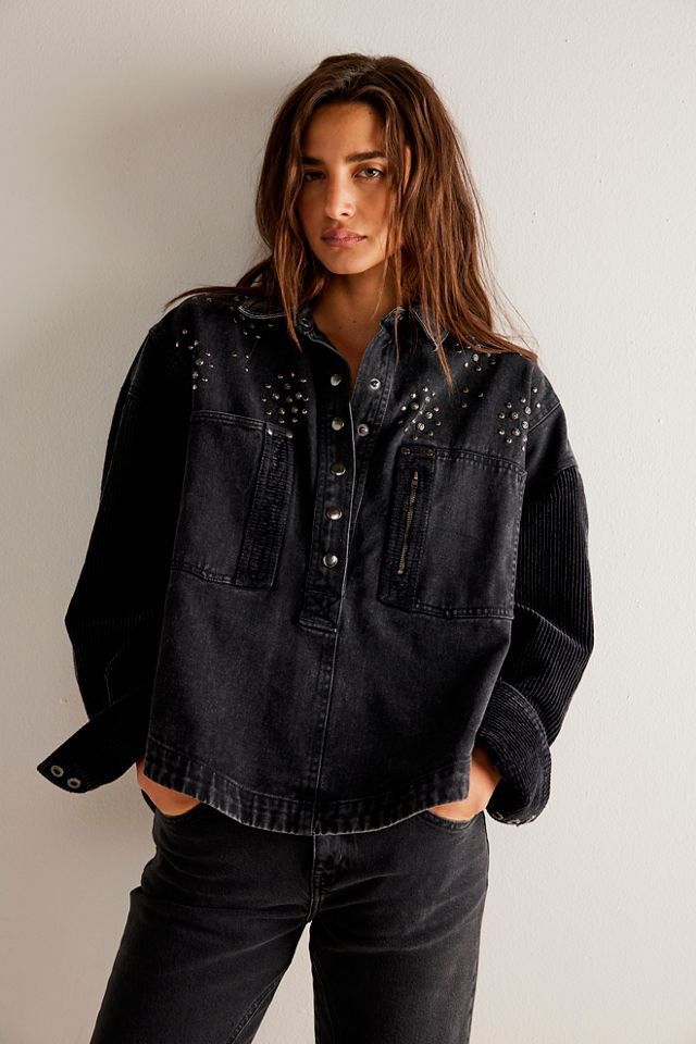 We The Free Lana Denim Pullover | Free People
