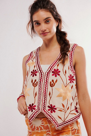 Remy Embroidered Vest | Free People