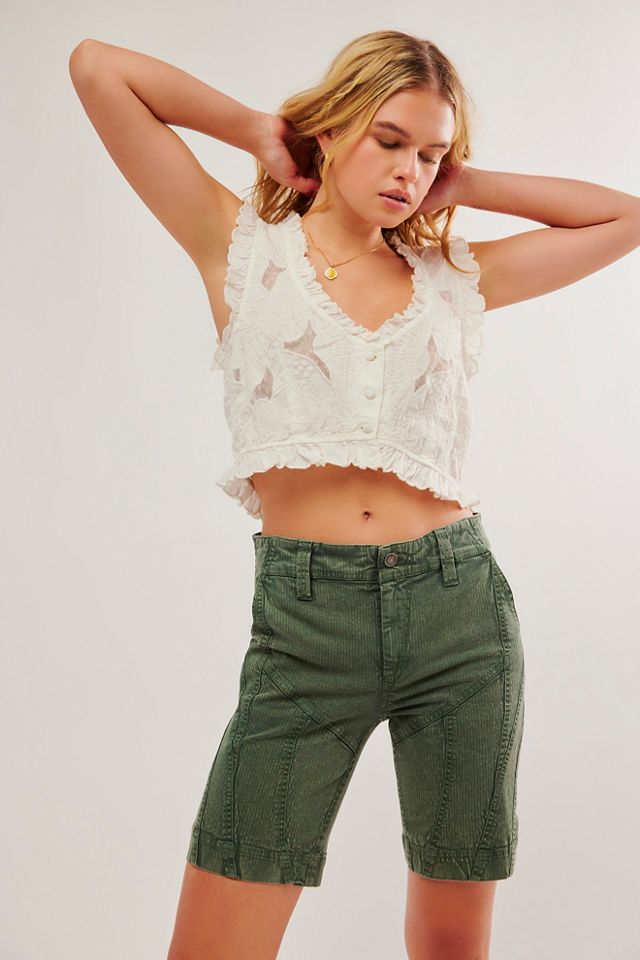 Bette Washed Moto Shorts | Free People UK