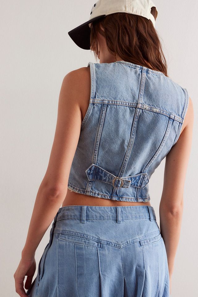 We The Free Tate Denim Vest | Free People