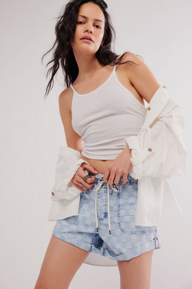 Short à damier Shabby Bandits OneTeaspoon | Free People FR