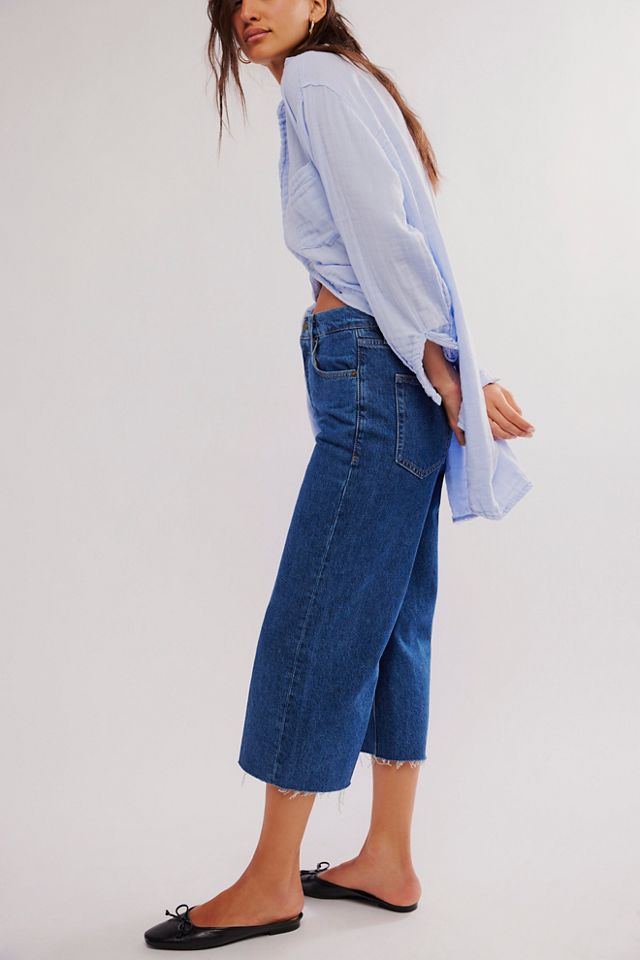 FRAME High-Rise Easy Capri Jeans | Free People