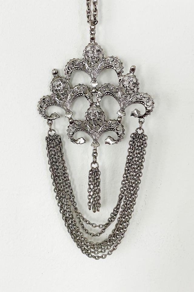 Vintage Chain Fringe Chain Necklace Selected by FernMercantile | Free ...
