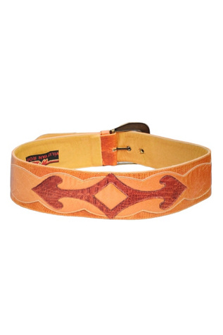 Vintage 80s Designer Leather Belt Selected by Garbage Soup | Free People