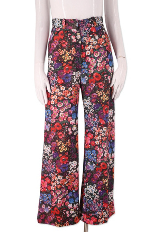1960s Psychedelic Floral Wide Leg Bells Selected By Ritual Vintage ...