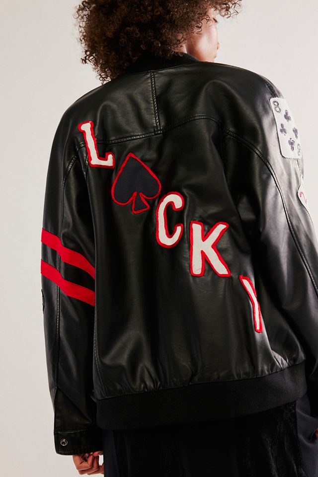 FP x Magg's Rags Loves A Game Bomber Jacket | Free People