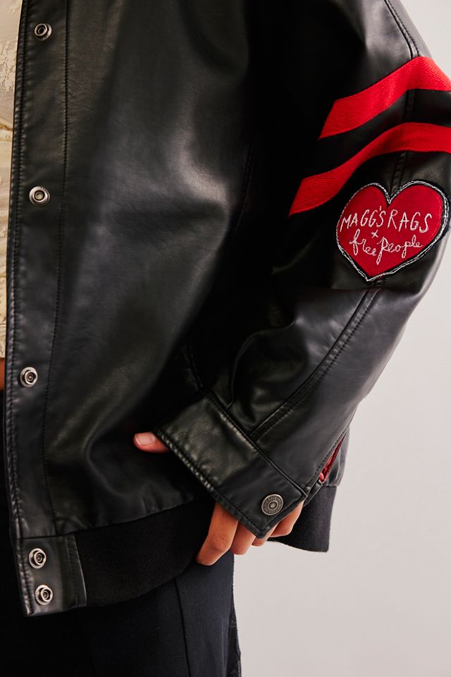 FP x Magg's Rags Loves A Game Bomber Jacket | Free People