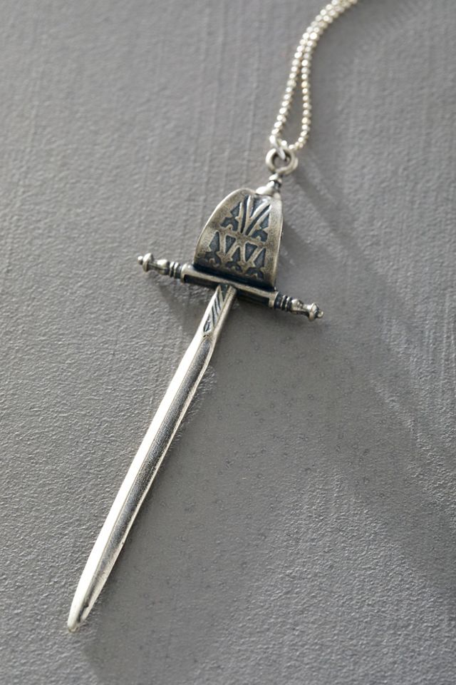 Alkemie Sterling Silver Sword Necklace | Free People