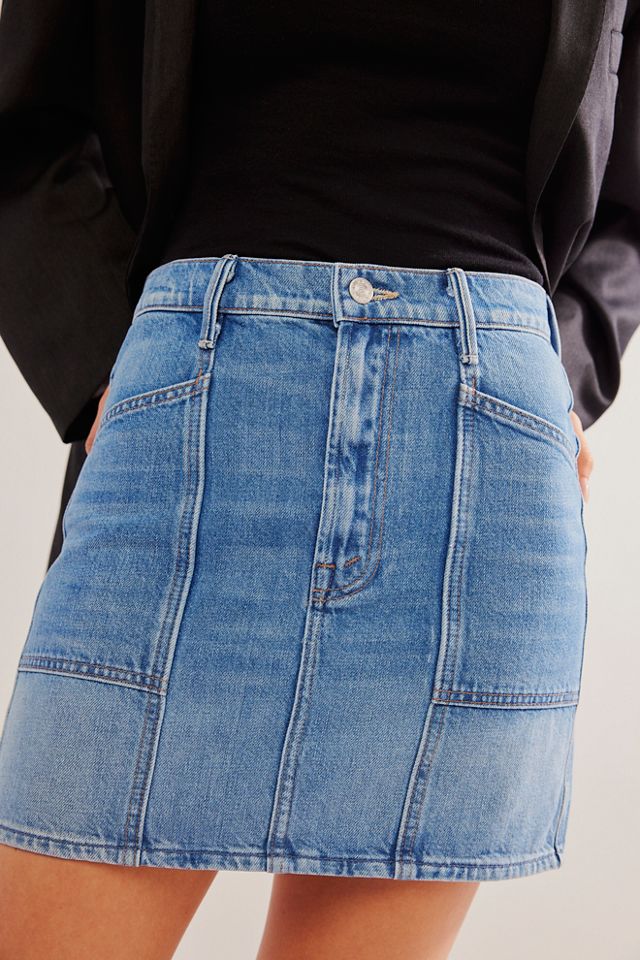 MOTHER The Lineup Swooner Mini Skirt | Free People