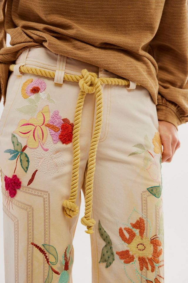 We The Free Electric Sands Embroidered Pants | Free People