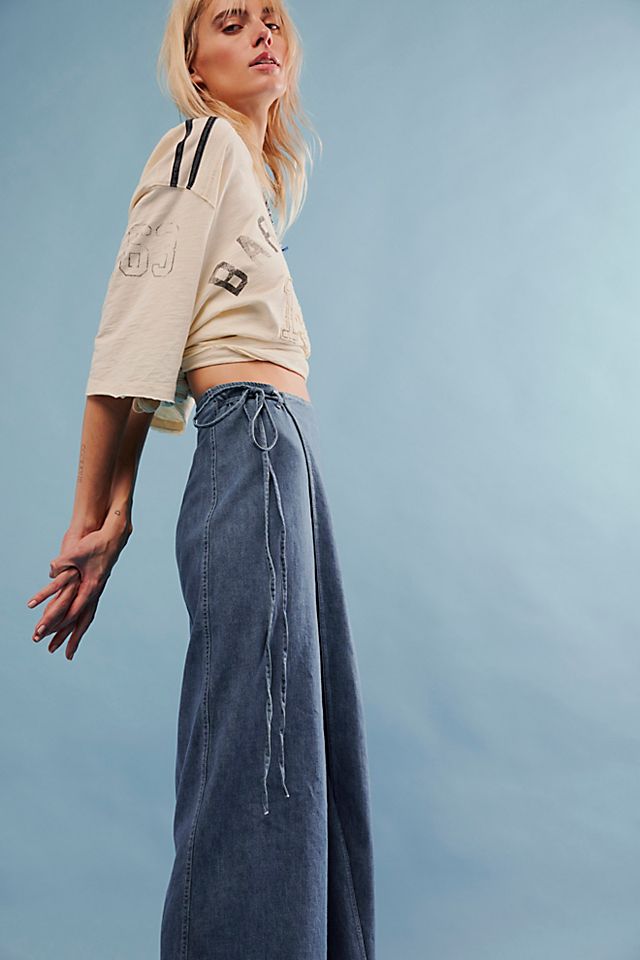 Closed Denim Wrap Skirt | Free People Closed Denim Wrap Skirt | Free People