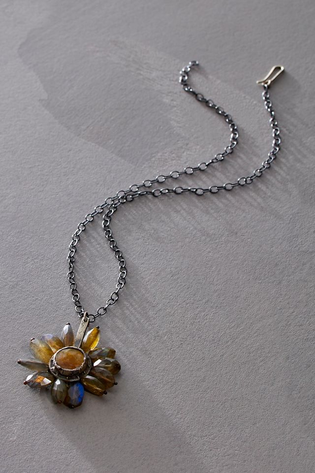 Eric Silva Labradorite Flower Necklace | Free People