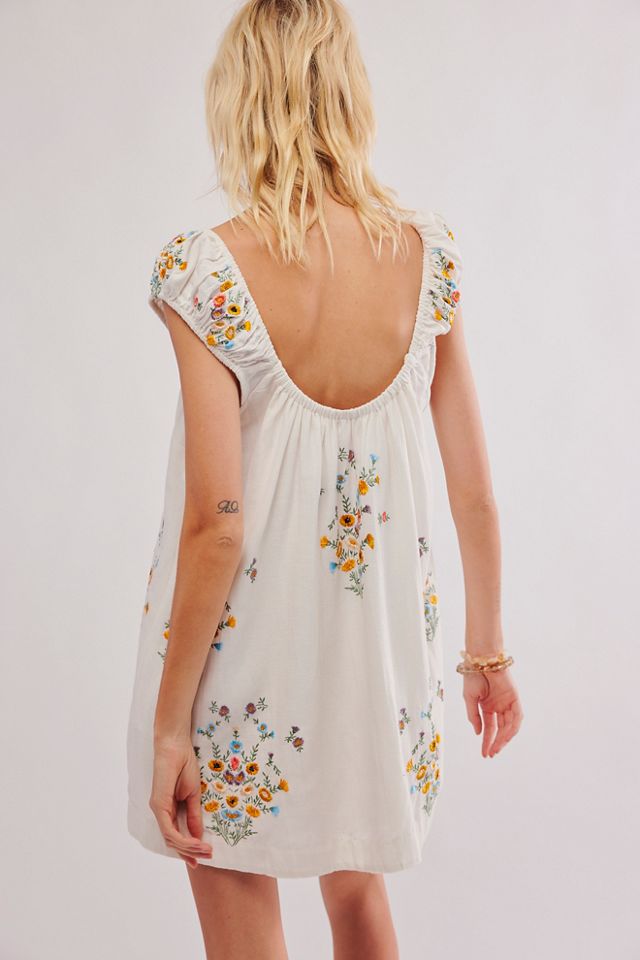 Wildflower Embroidered Mini Dress | Free People