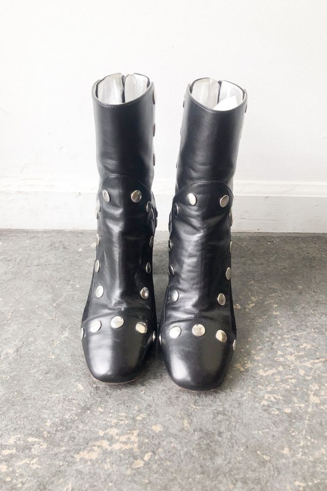 Margiela Black Silver Snap Boots Selected by The Curatorial Dept ...