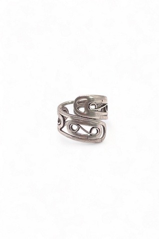 Vintage Cortes Sterling Silver Filigree Bypass Ring Selected by ...
