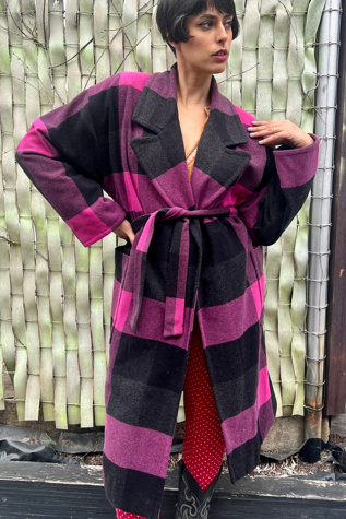 Vintage 1990s Buffalo Plaid Duster Coat Selected by Personal Choice ...