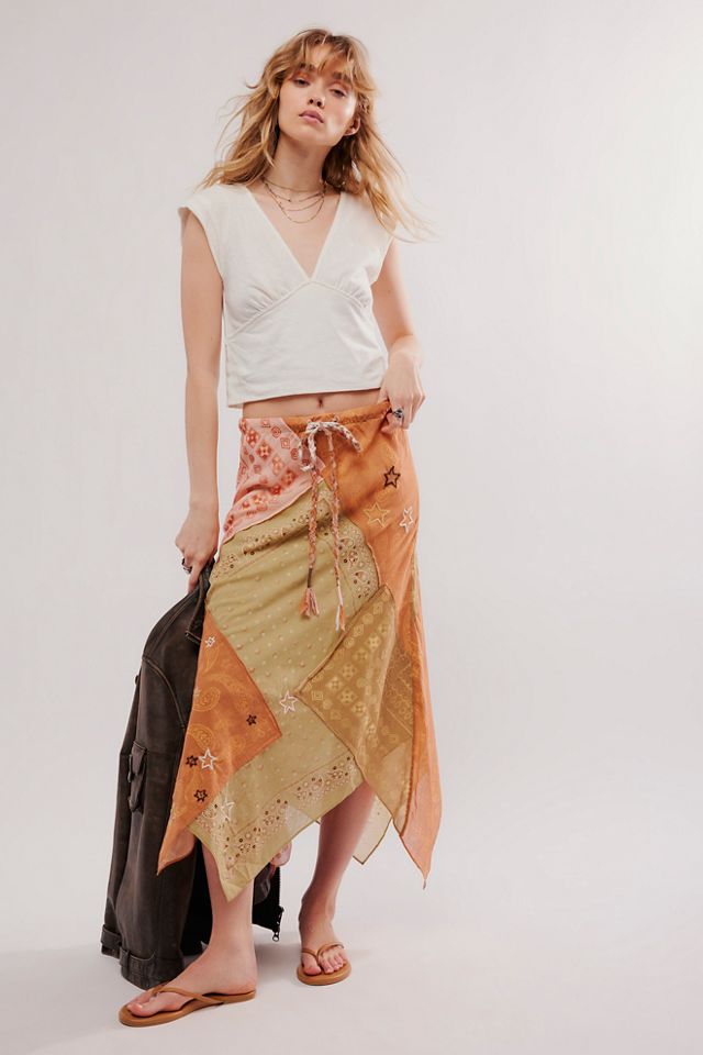 Ainslee Embroidered Maxi Skirt | Free People UK