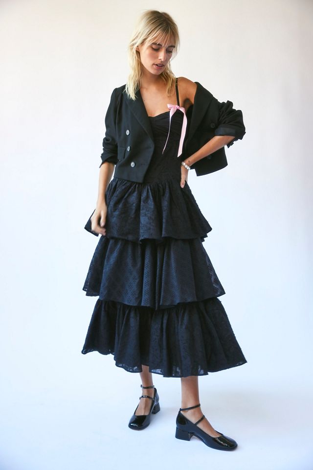 Nigel Preston Strapless Tiered Dress | Free People