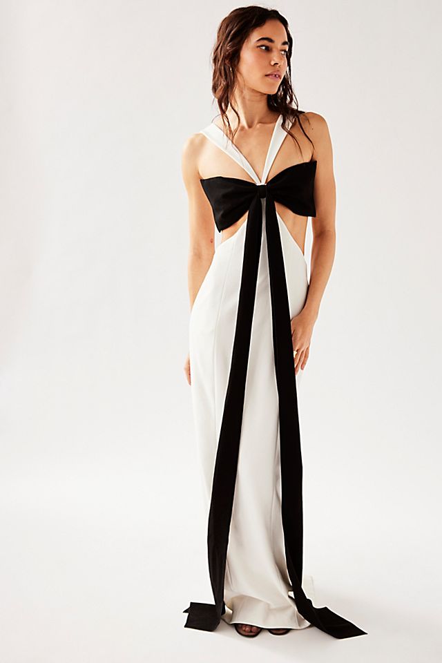 Sans Faff Elizabeth Bowed Evening Gown | Free People Sans Faff Elizabeth Bowed Evening Gown | Free People