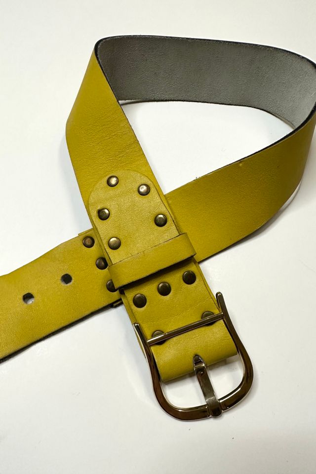 1960s Mustard Mod Leather Belt Selected by Cherry | Free People