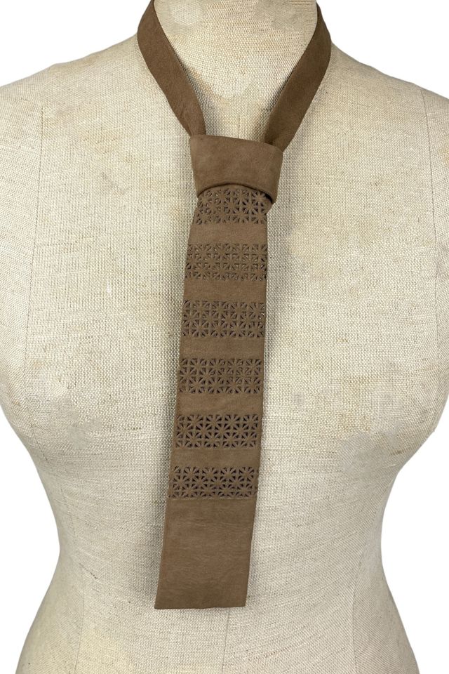Vintage Tan Suede Necktie Selected By Ankh By Racquel Vintage | Free People
