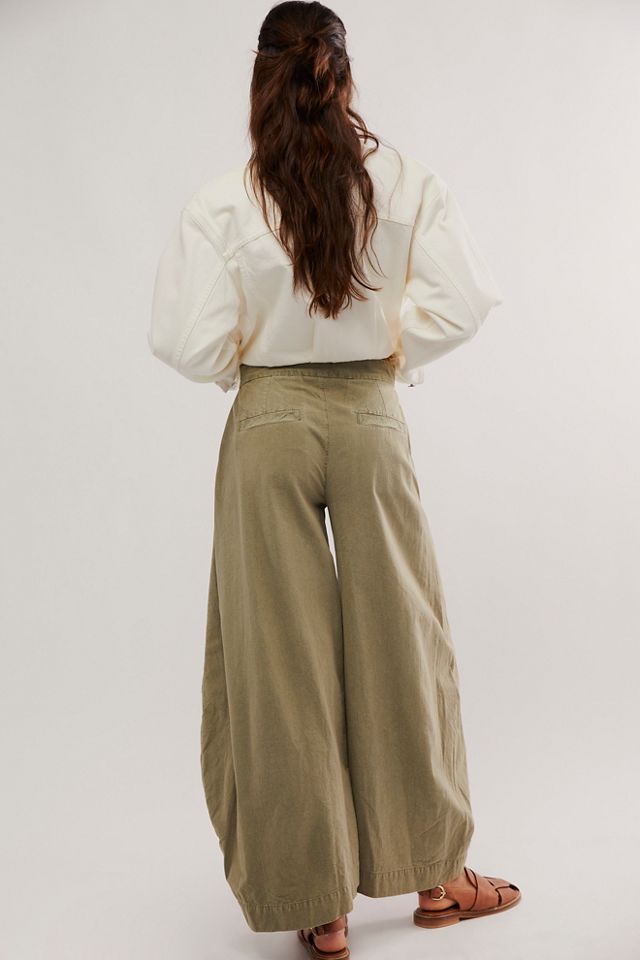 Tegan Washed Barrel Trousers | Free People