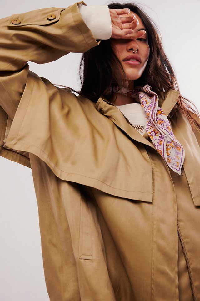 Nigel Preston Silk Cape Jacket | Free People UK