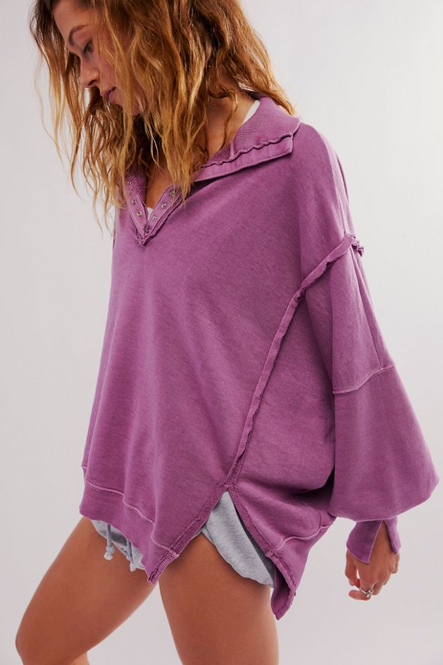 We The Free Camden Henley Sweatshirt | Free People