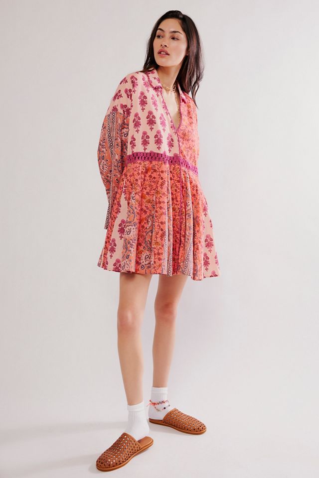 Hazy Baby Printed Mini Dress | Free People