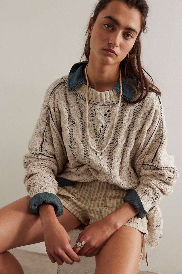 We The Free Morgan Cable Pullover | Free People