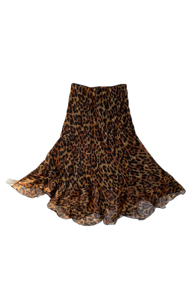 Vintage Y2K Leopard Print Maxi Skirt Selected by SharpLilTeeth | Free ...