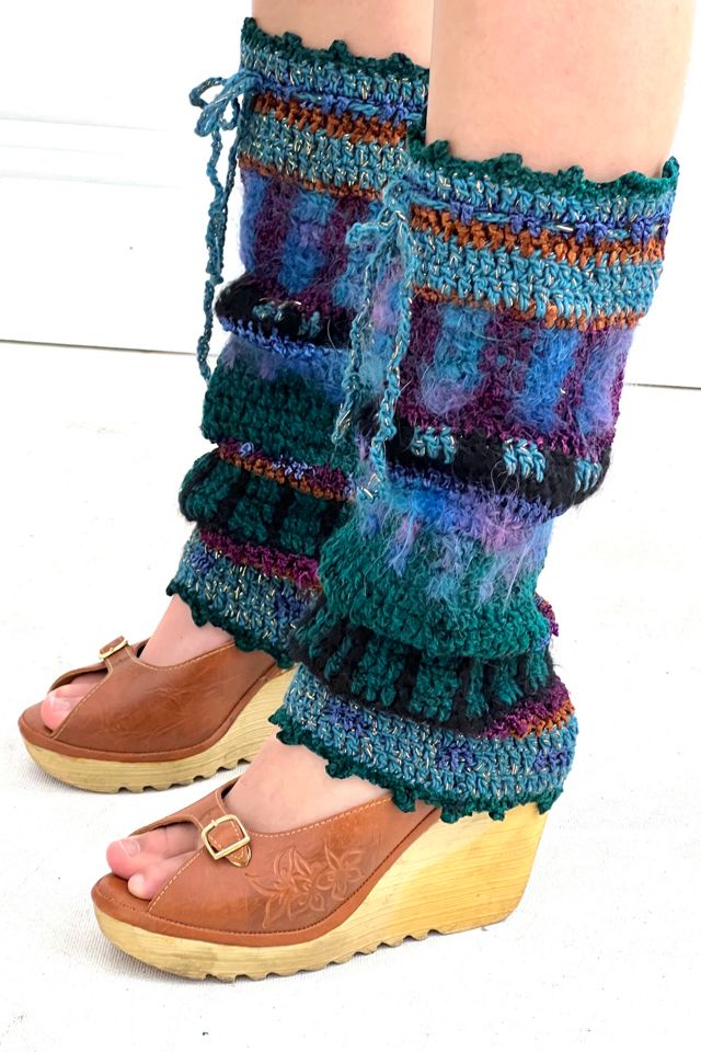 Vintage Hand Crocheted Legwarmers Selected By Anna Corinna Free People